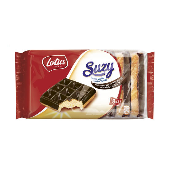 Buy Lotus Chocolate Vanilla Suzy Waffles 296 gr Onli - BelgianMart.com