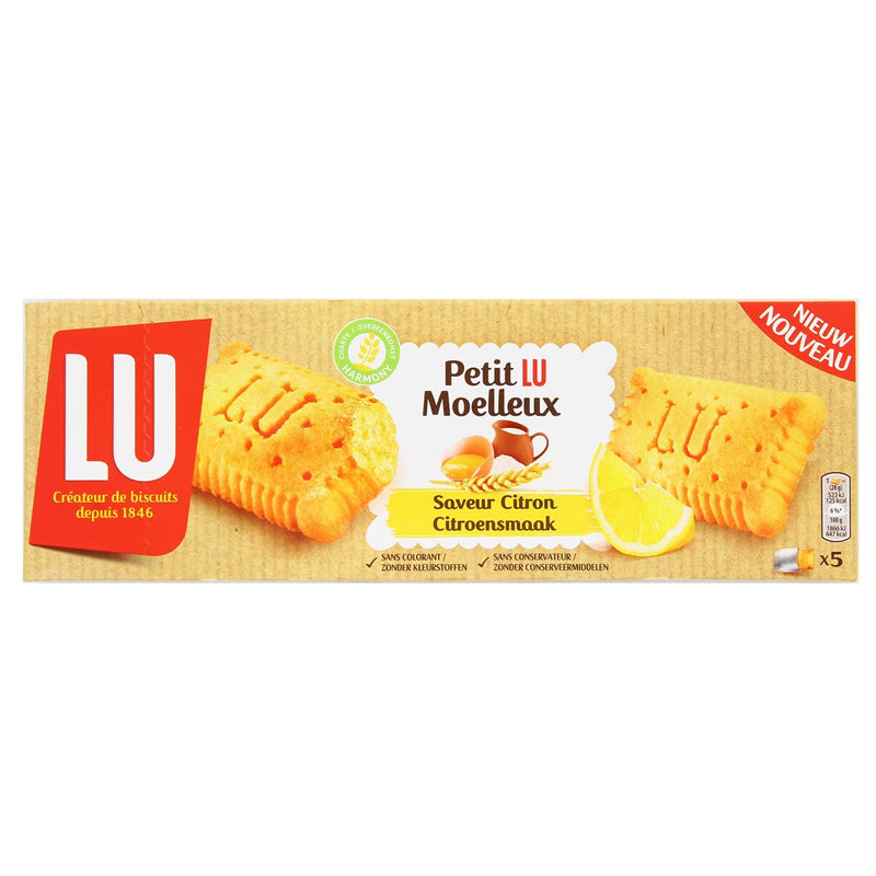 Buy Lu petit moelleux cakes saveur citron 140 gr Online BelgianMart.com
