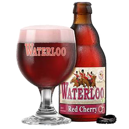 Buy Waterloo Red Cherry 8% 330ml Online - BelgianMart.com